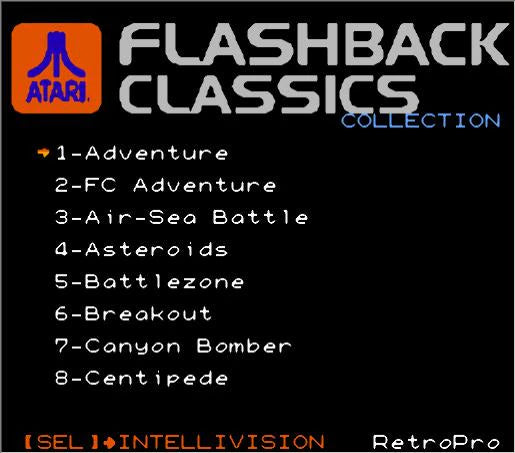 Atari Flashback Collection + Intellivision Multicart – Retro Shopping Cart