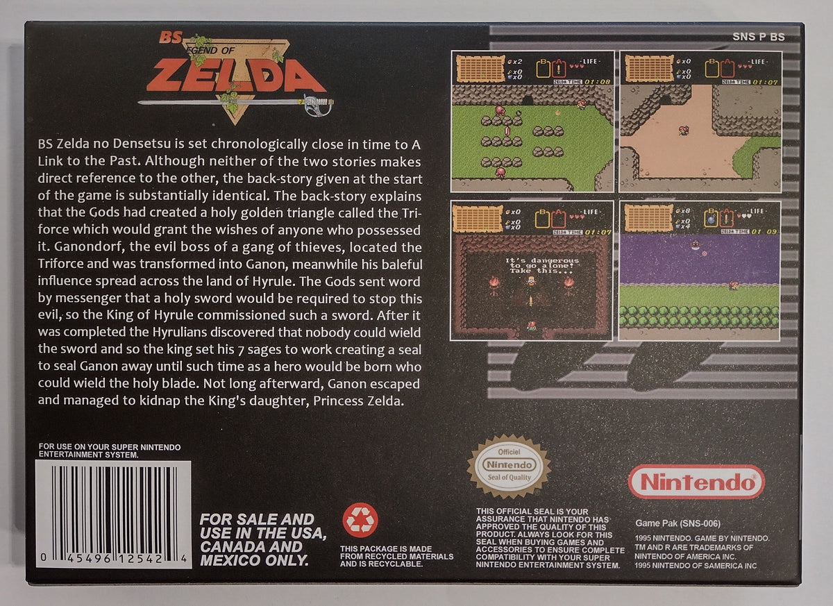 BS Legend of Zelda Boxed English Traslation – Retro Shopping Cart